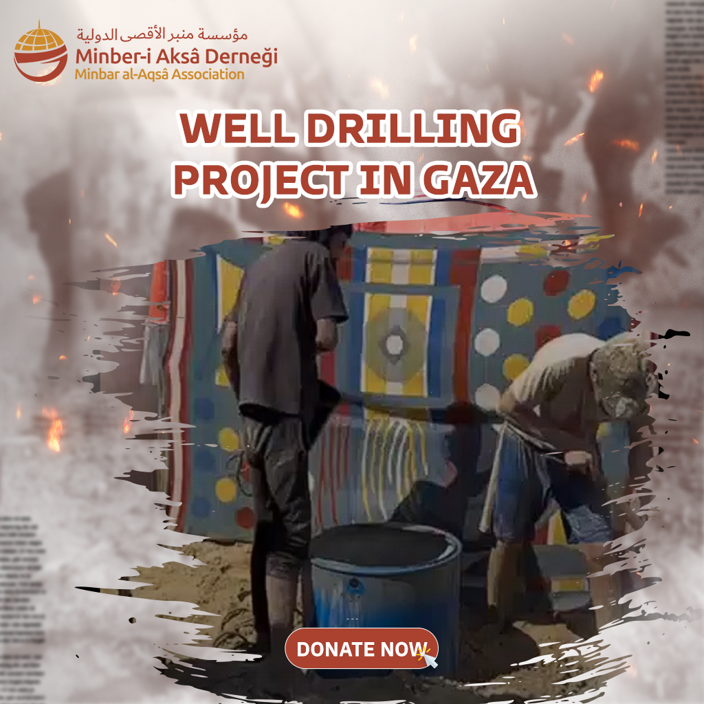 Drilling wells in Gaza